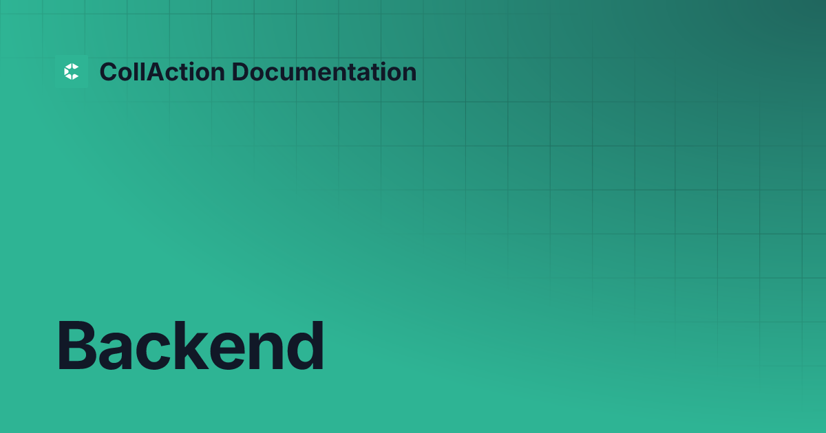 Backend | CollAction Documentation